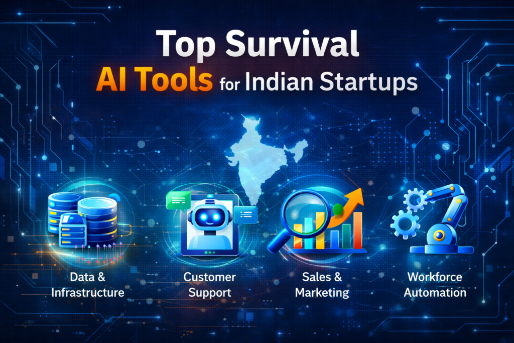 Top Survival AI Tools for Indian Startups - Startup Gatha